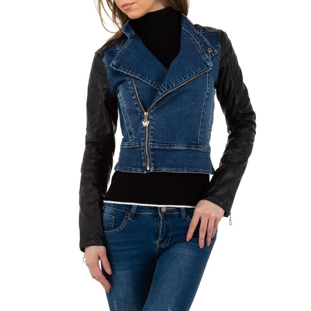 ΓΥΝΑΙΚΕΙΑ :: Μπουφάν :: Γυναικείο μπουφάν M.Sara Denim KL-A978 Blue