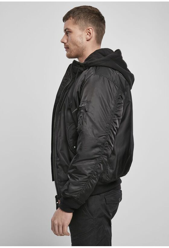 ΑΝΔΡΙΚΑ :: Μπουφάν :: Jacket Hooded MA1 Bomber Brandit BD3150 Black